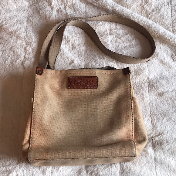 Fossil | Bags | Vintage Fossil Canvas Mini Tote Camera Bag | Poshmark